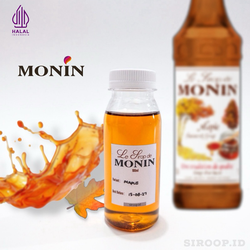 Jual Monin Maple Syrup Flavour Repack (30ml,75ml,100ml) | Shopee Indonesia