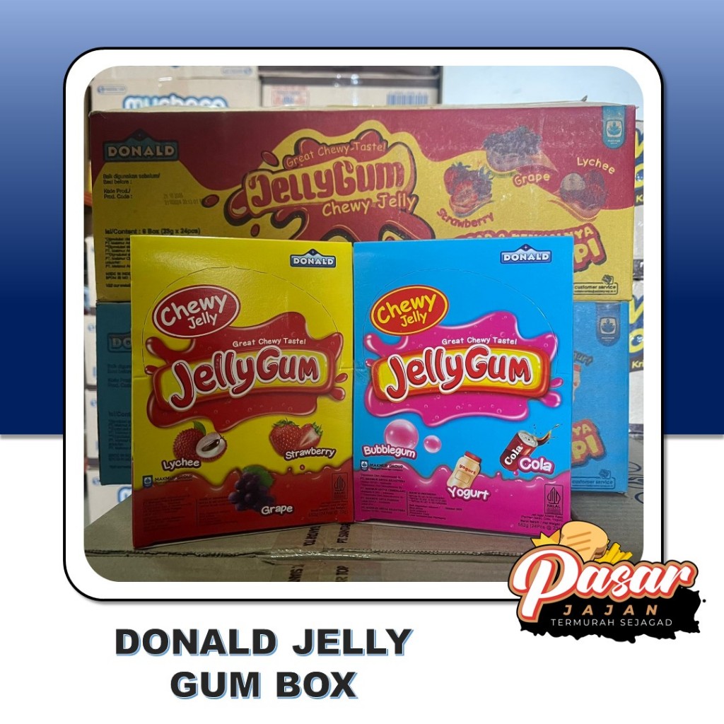 Jual Donald Jelly Gum Box 23gr x 24pcs | Shopee Indonesia