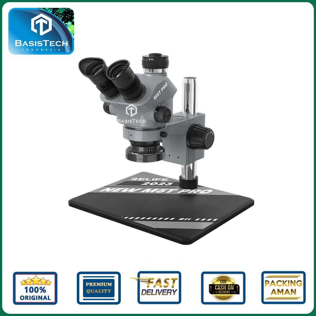 Jual MIKROSKOP HD TRINOCULAR RELIFE RL M5T PRO B11 +LED LAMP ...