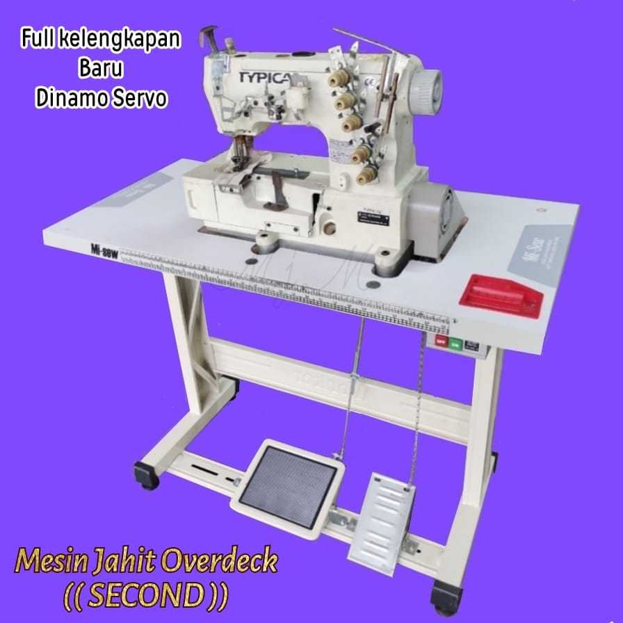 Jual Mesin jahit Overdeck ( SECOND/BEKAS ) + kelengkapan Baru / Dinamo ...