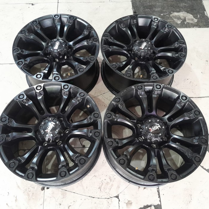 Jual JUAL VELG SECOND HSR LUMBIS RING 18 LEBAR 9 BAUT 6 ET25 BLACK ...