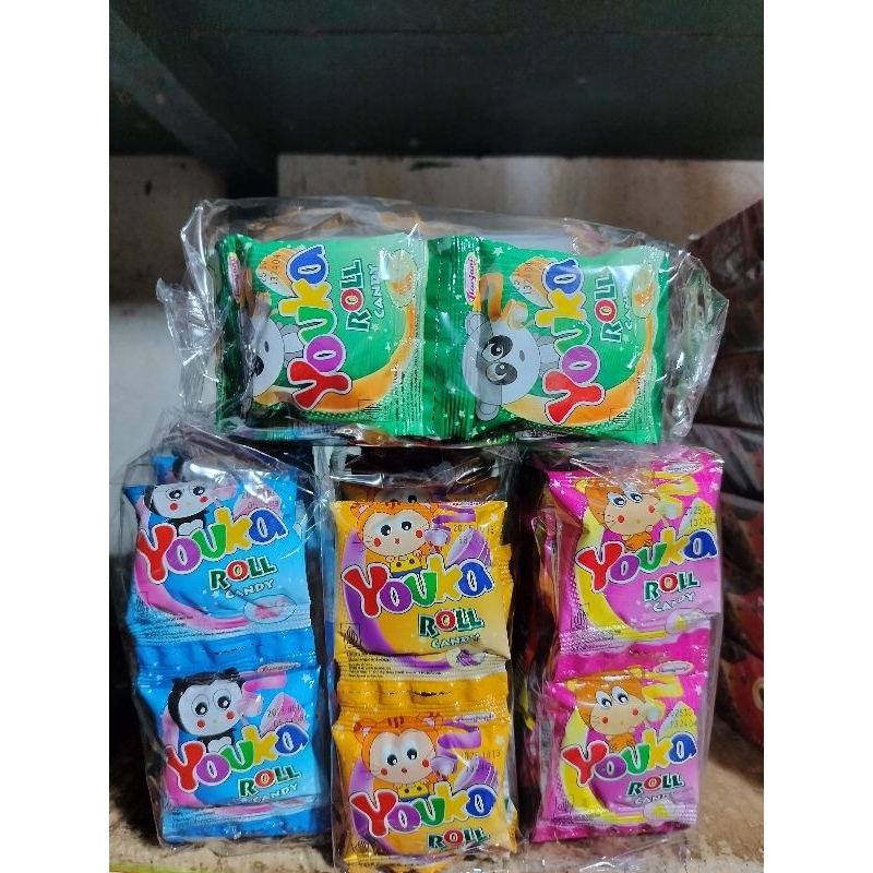 Jual Youka Roll Candy Aneka Rasa Buah ( isi 20 pcs ) | Shopee Indonesia