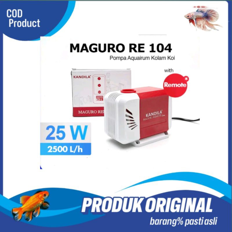 Jual Pompa Aquarium KANDILA MAGURO REMOTE 103 104 105Pompa Kolam dengan Remote 1800 LH | Shopee ...
