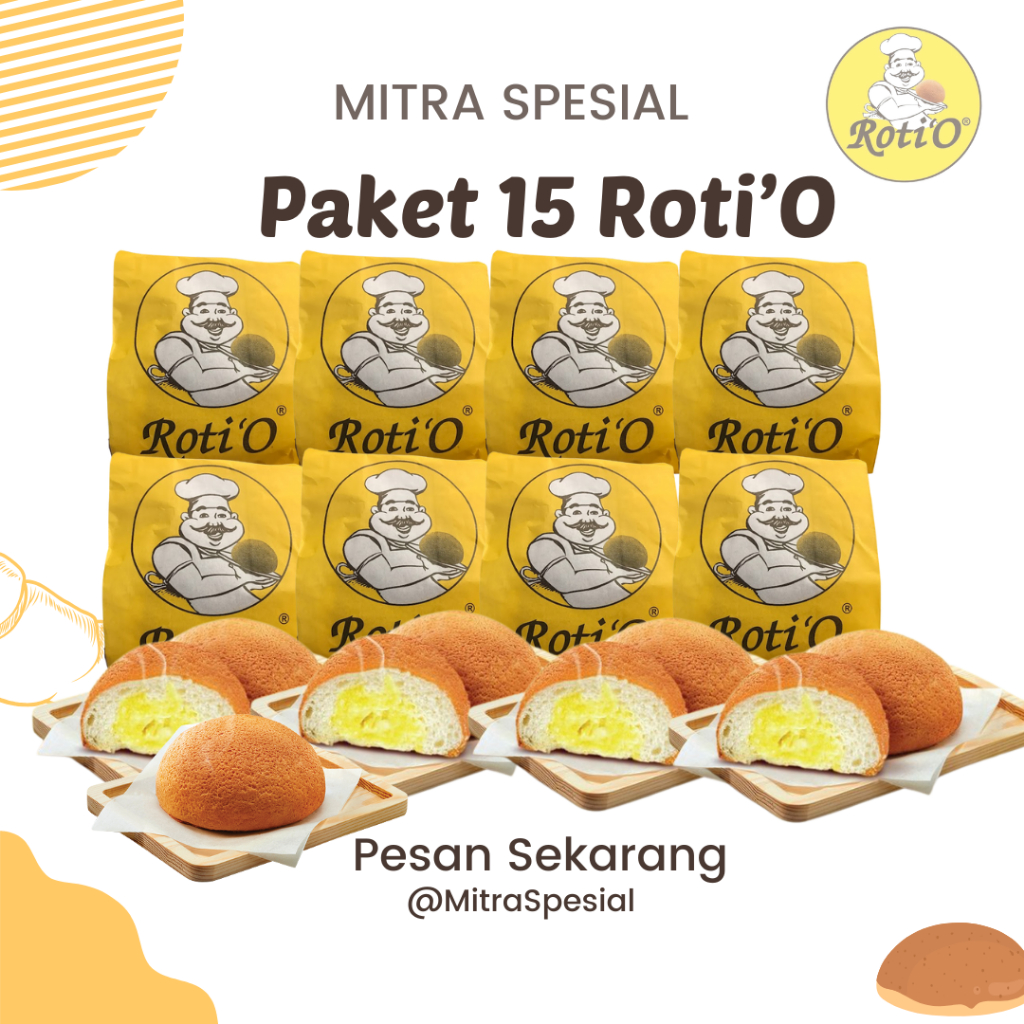 Jual Roti'O 15 Pcs Jogja - Roti'O Fresh From The Oven | Shopee Indonesia