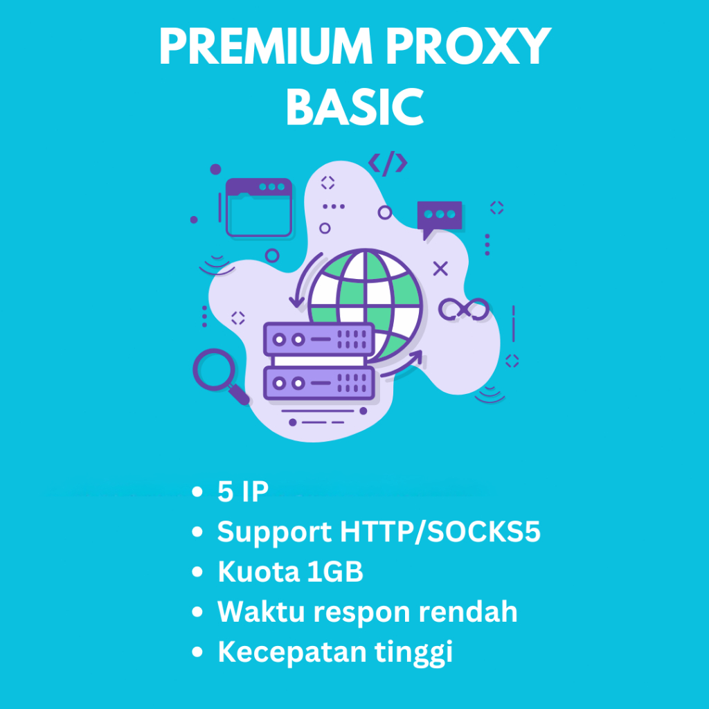 Jual PROXY PREMIUM HTTP/SOCKS5 BASIC | Shopee Indonesia