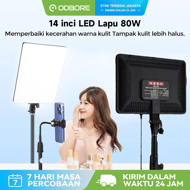 Jual ODBORE Lampu Panel LED 80W Ringlight 14 Inch untuk Live Streaming ...