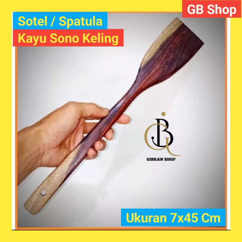 Jual sotel kayu Besar murah spatula kayu sono keling halus mengkilap ...