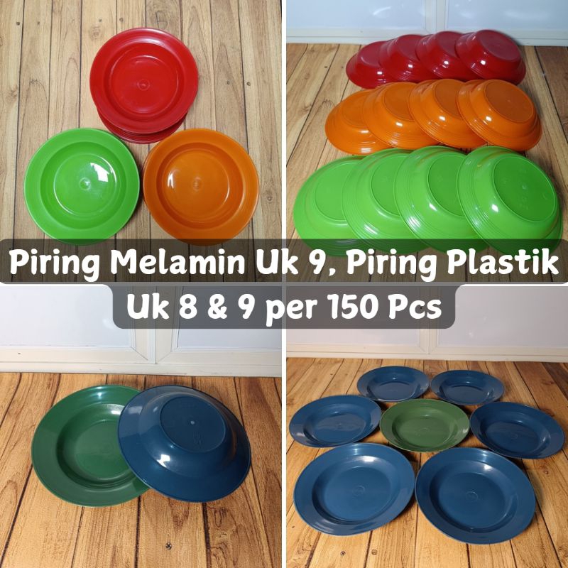 Jual Piring Melamin Ukuran 9 dan Piring Plastik Ukuran 8 dan 9 per 150 ...