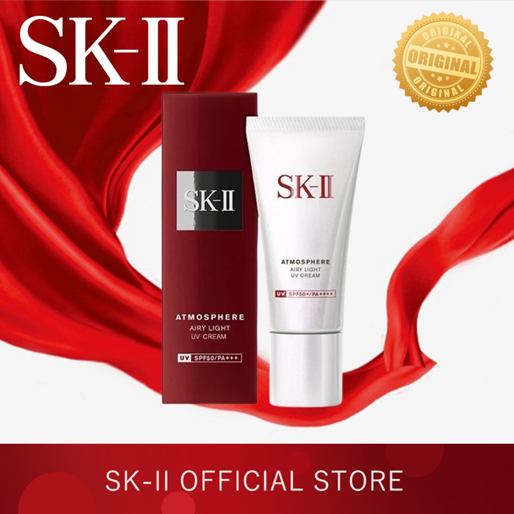 Jual 【100% Original 】SK-II Atmosphere Airy Light UV Cream SPF50+ PA++++ 30g | Shopee Indonesia
