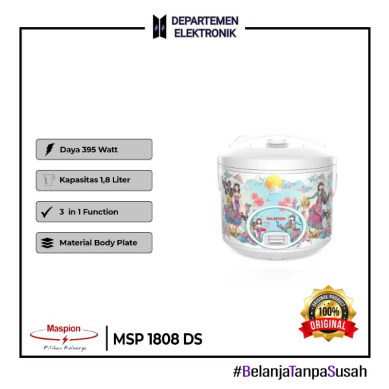Jual Rice Cooker Maspion 1.8 Ltr 1808 DS | Shopee Indonesia