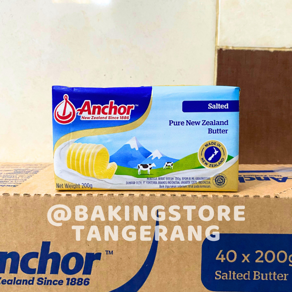 Jual Butter Anchor Salted 200 gr | Salted Butter Anchor 200 Gram ...