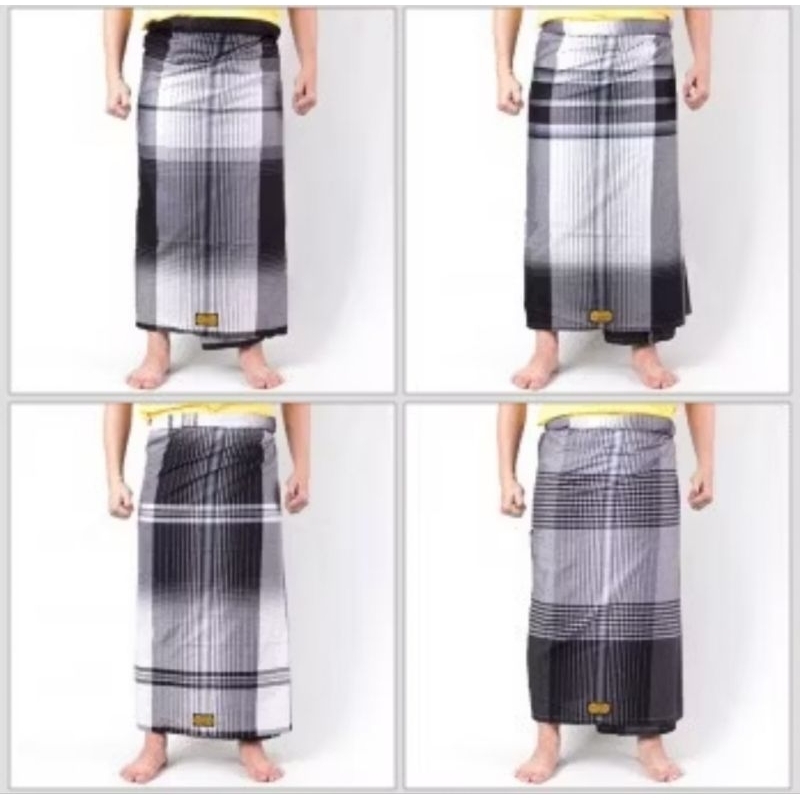 Jual Sarung Santri sarung wadimor hitam putih sarung muraah | Shopee ...