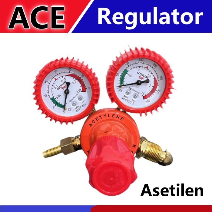 Jual Regulator Gas Acetylene ACE Untuk Tabung Las Welding Asetilin YQE ...