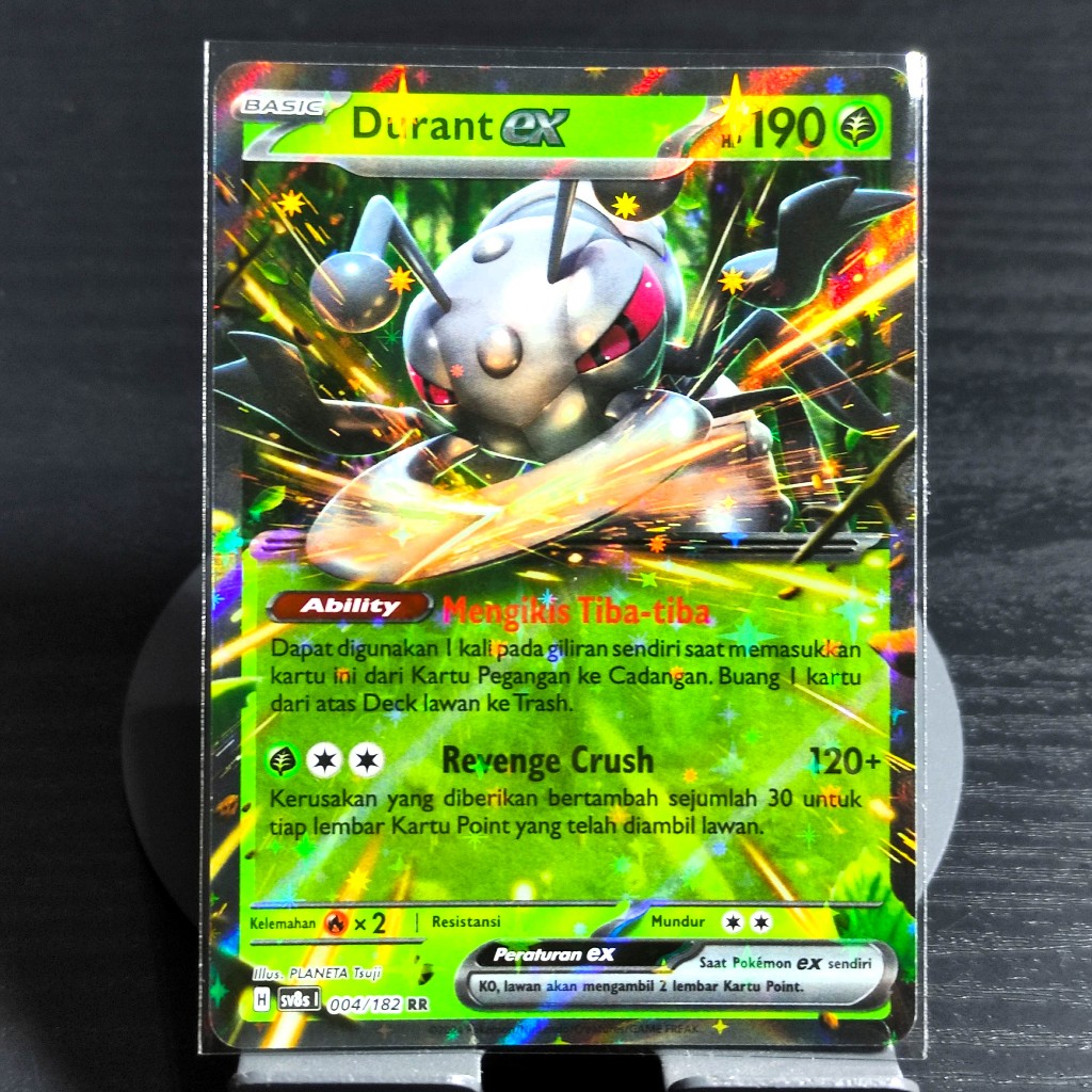 Jual Durant EX TERASTAL RR Pokemon DAUN KARTU TCG INDONESIA ( Sleeve ...