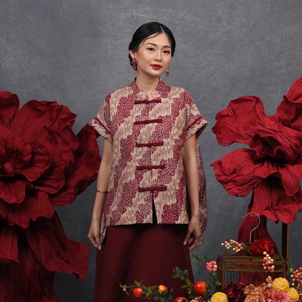 Jual NONA RARA - Barry Dobi T3608, Baju kerja blouse batik wanita ...