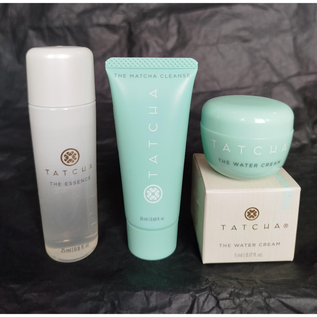 Jual 3pc Set Tatcha Skincare (Matcha cleanser , the water cream , the ...