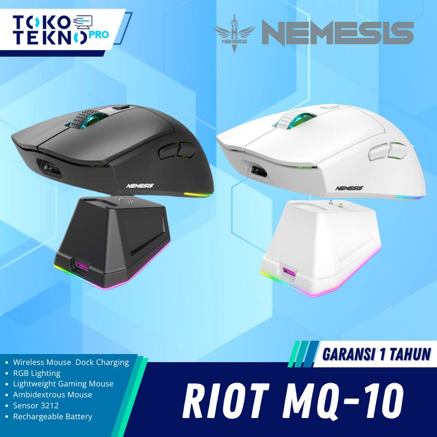 Jual NYK Nemesis Riot MQ10 / MQ-10 Mouse Wireless Dual Mode ...