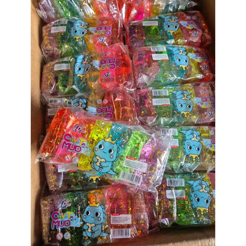 Jual Slime Mainan Anak Slime Crystal Mud Slime Glitter Mainan Slime bantal | Shopee Indonesia