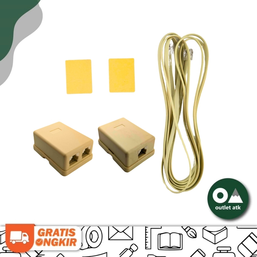 Jual Kabel Telepon & Roset Telepon RJ11 - Box Terminal Kabel Telepon ...