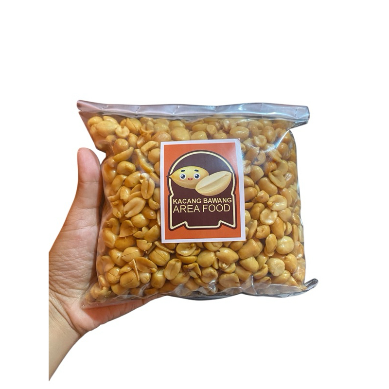 Jual Kacang Bawang Goreng kemasan 1kg cemilan gurih empuk | Shopee ...