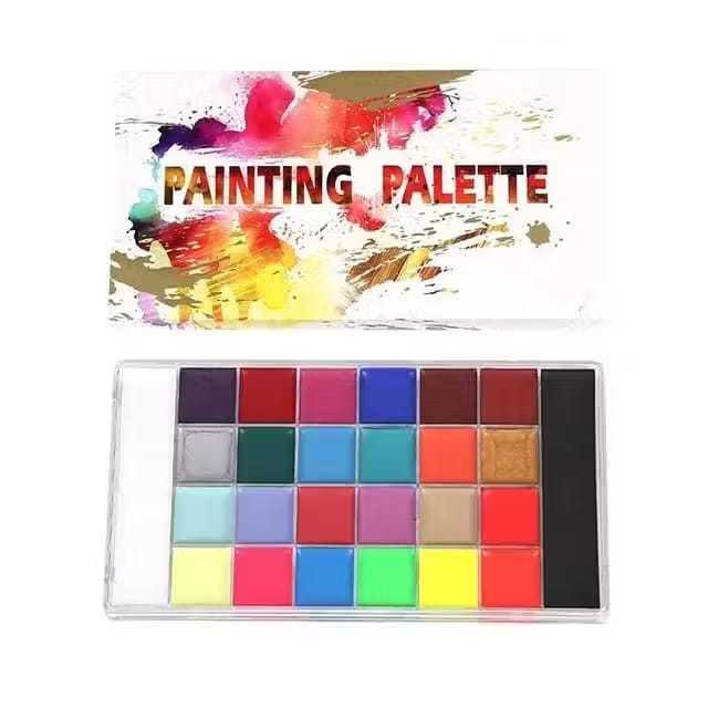 Jual RB 26 Colors Oil Face Painting Palette Cat Wajah Dan Tubuh Paint ...