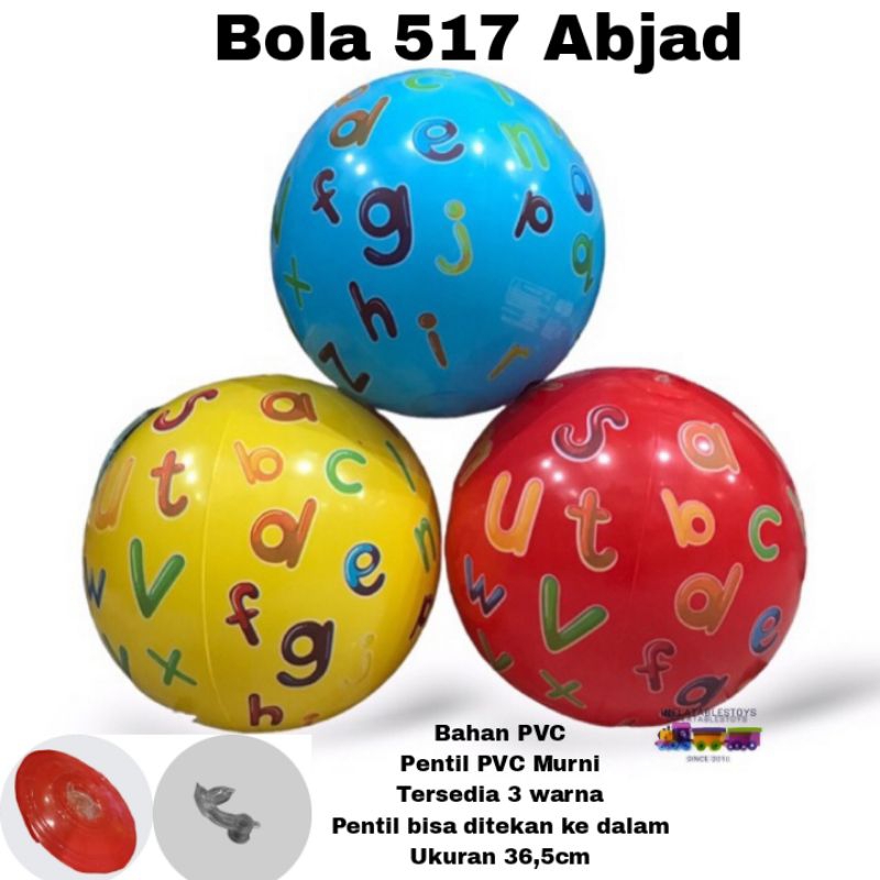 Jual Mainan Bola Bulat Balon Huruf Abjad 517(36,5cm) | Shopee Indonesia