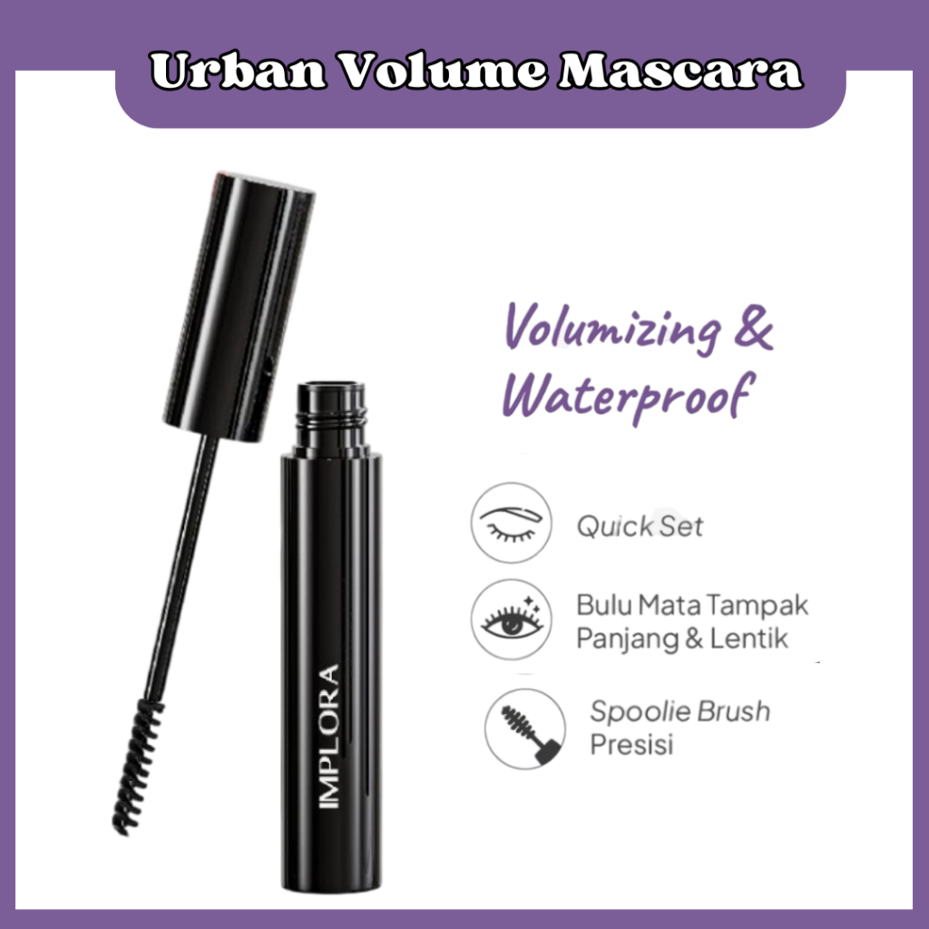 Jual Implora Urban Volume Mascara | Shopee Indonesia