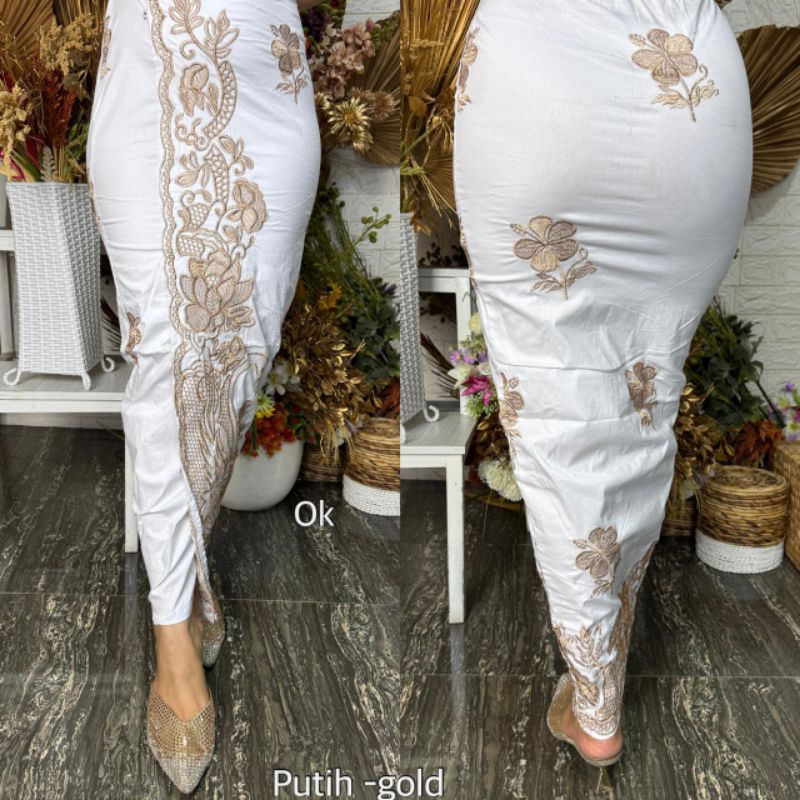 Jual Kamen jadi katun bordir strait motif Angsa | Shopee Indonesia