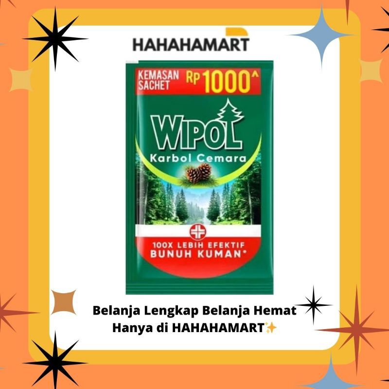 Jual Wipol Karbol Cemara 36ml Kemasan Sachet Harga Paket Isi 2 Renteng ...