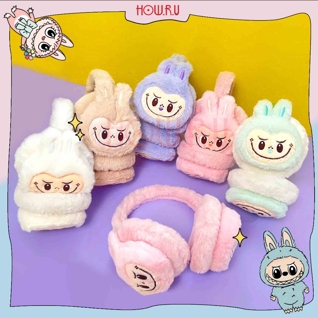 Jual HOW.R.U | Ear Muff Fluffy Labubu / Pelindung Telinga Bulu untuk ...