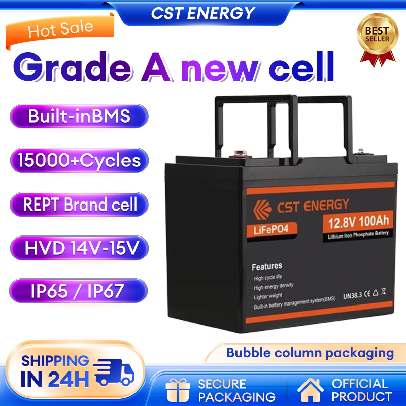 Jual Baterai Lifepo4 12V 100Ah baterai lithium 12 volt 15000+Cycle ...