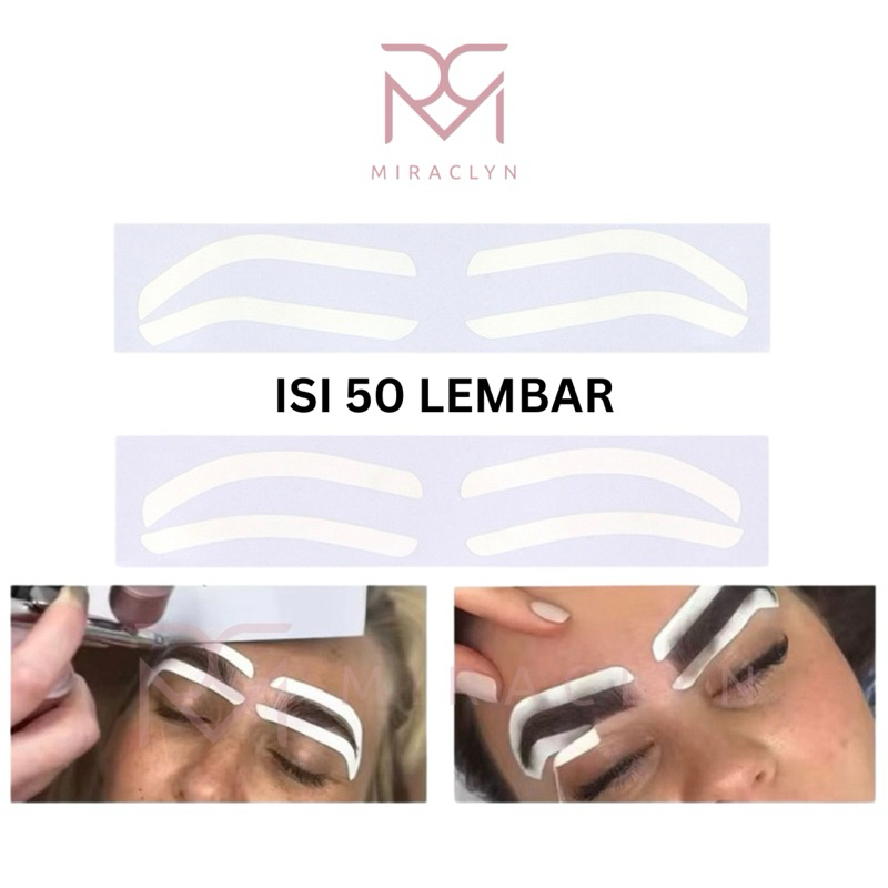 Jual Eyebrow Stencil - Brow Stencil - Stiker Alis Airbrush Brow Bomber ...