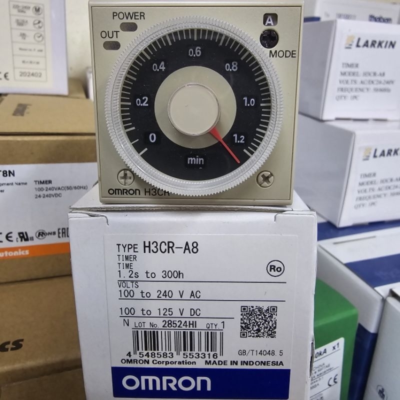 Jual TIMER OMRON H3CR-A8 100-240VAC / 100-125VDC ORIGINAL OMRON | Shopee Indonesia