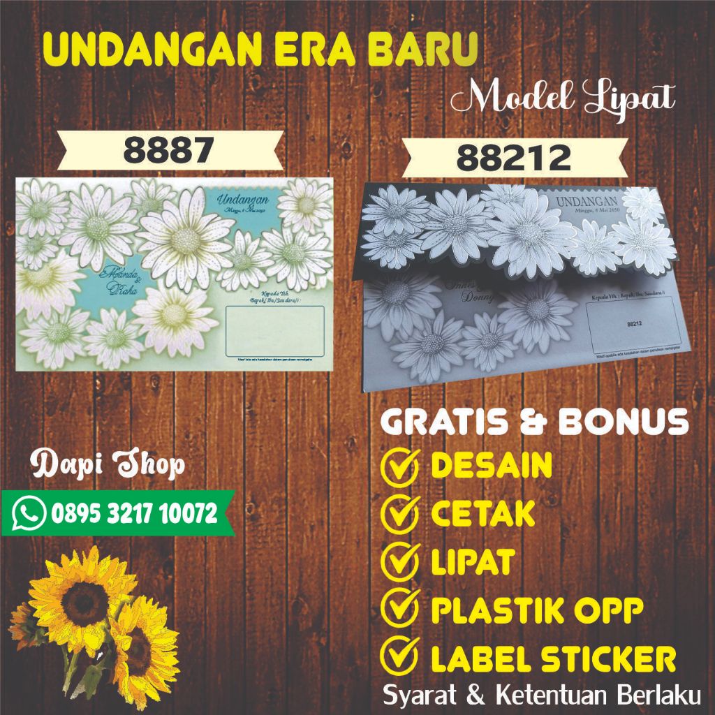 Jual Erba 8887 dan 88212 Print / Cetak Undangan Hajatan Pernikahan ...