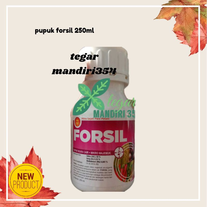 Jual Pupuk mikro forsil 250ml pupuk silika forsil 250ml mengobati asem asem pada tanaman ...