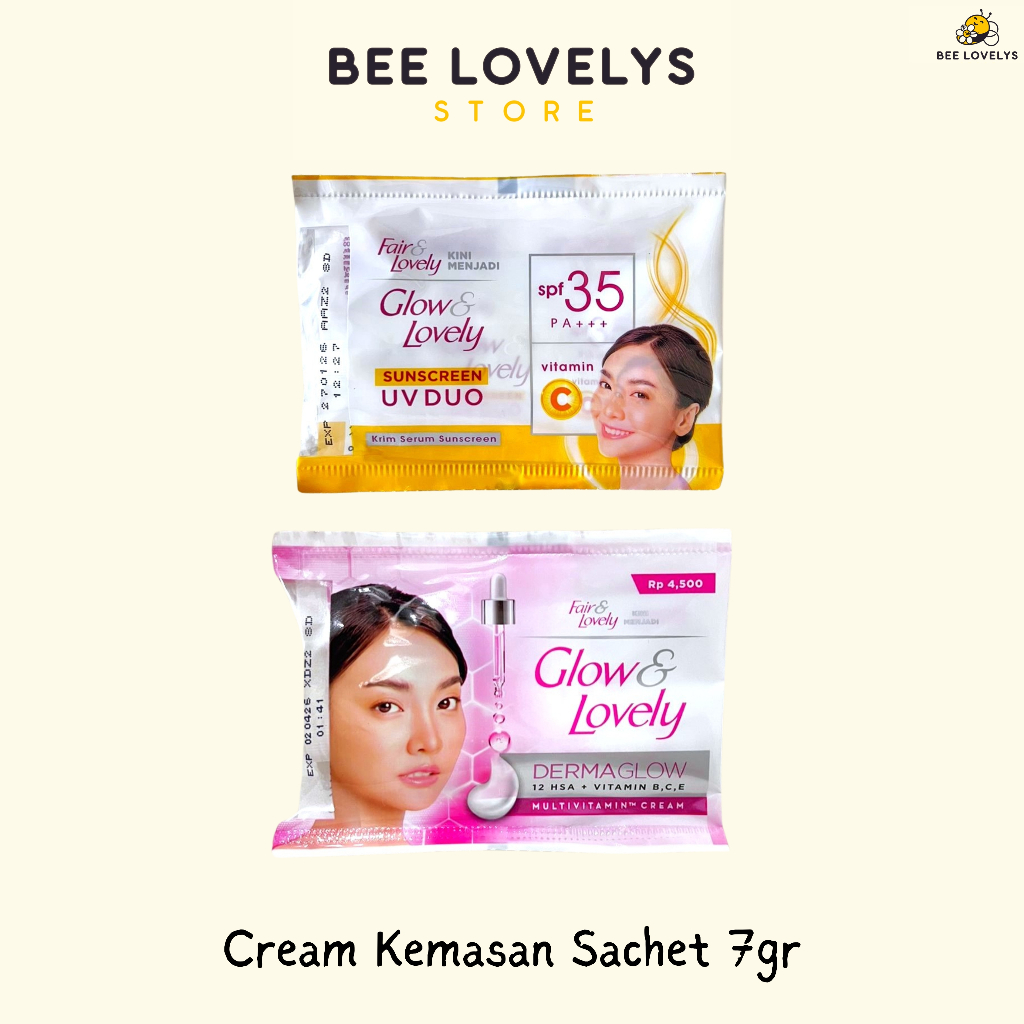 Jual GLOW & LOVELY Cream Sachet 7gr | Shopee Indonesia