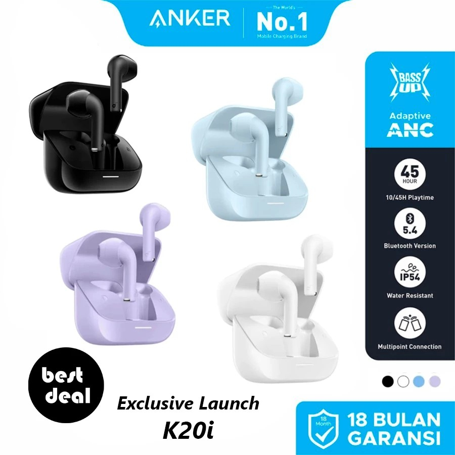 Jual Anker Soundcore K20i TWS Earbuds Earphone Semi In Ear Bluetooth 5. ...