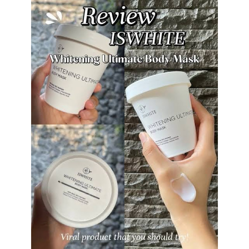 Jual ISWHITE Whitening Ultimate Body Mask | Shopee Indonesia