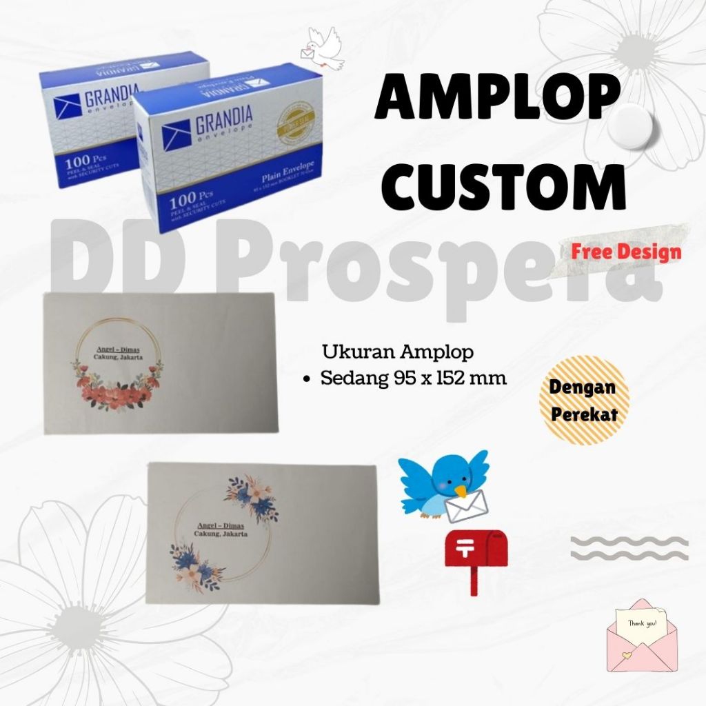 Jual Cetak Amplop / Cetak Amplop Custom / Amplop Kondangan [FREE DESIGN ...