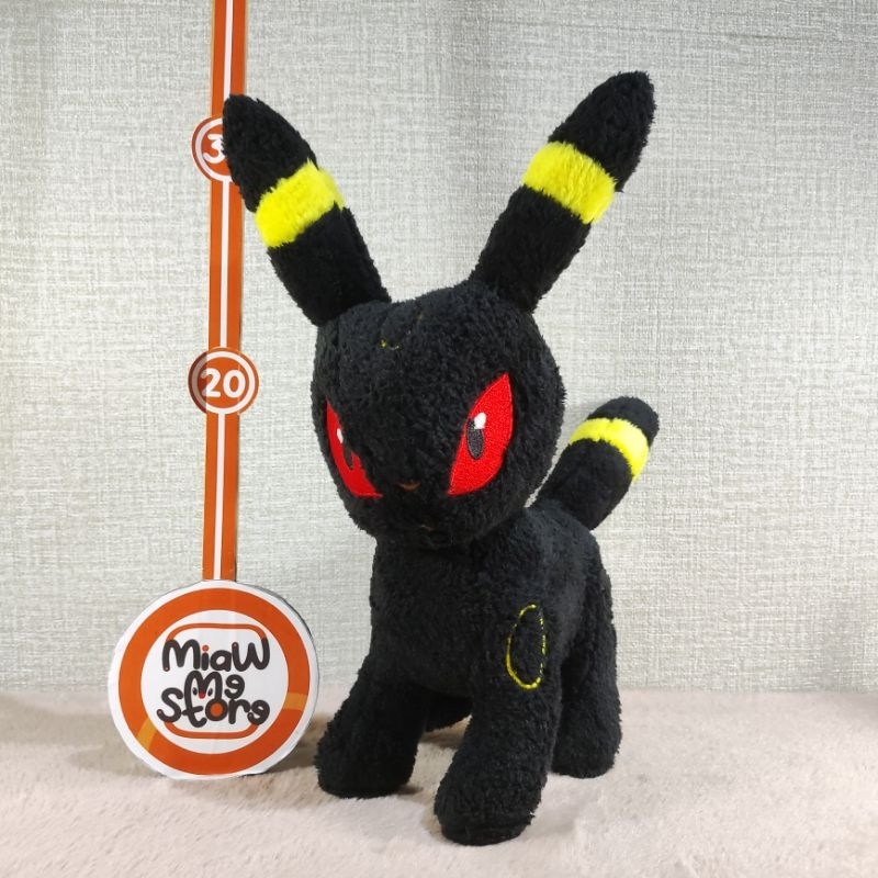 Jual Boneka Pokemon Umbreon Eevee Evolusi Eve Kucing Hitam Original ...