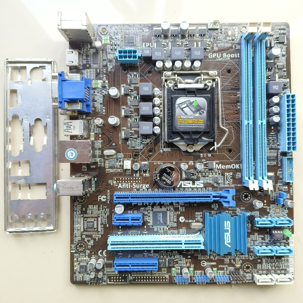 Jual MOTHERBOARD GAMING ASUS P8H77-M LE LGA 1155 | Shopee Indonesia