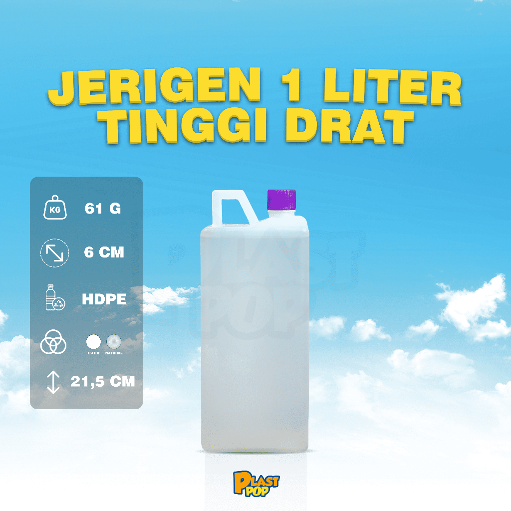 Jual (Instant & Same Day) Jerigen 1 Liter, Jerigen 1 Liter Laundry ...