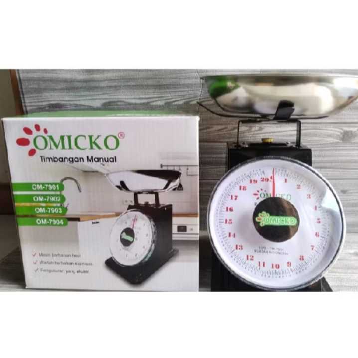Jual Timbangan OMICKO Stainlles Stell Serbaguna Timbangan Jarum Analog Duduk Manual 10 Kg 20 Kg ...