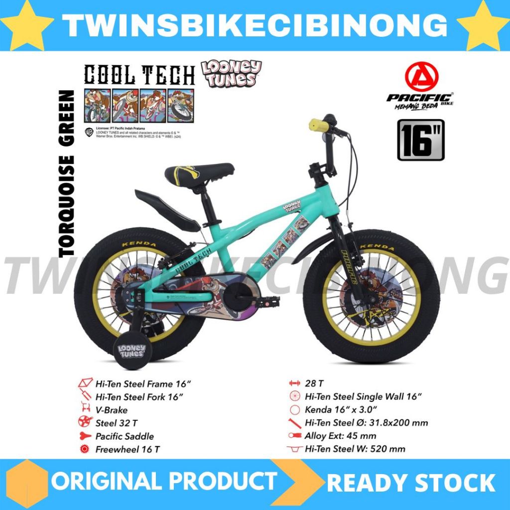 Jual Sepeda Anak 12 16 18 BMX PACIFIC LONEY TUNES BAN 3.0 COOLTECH ...