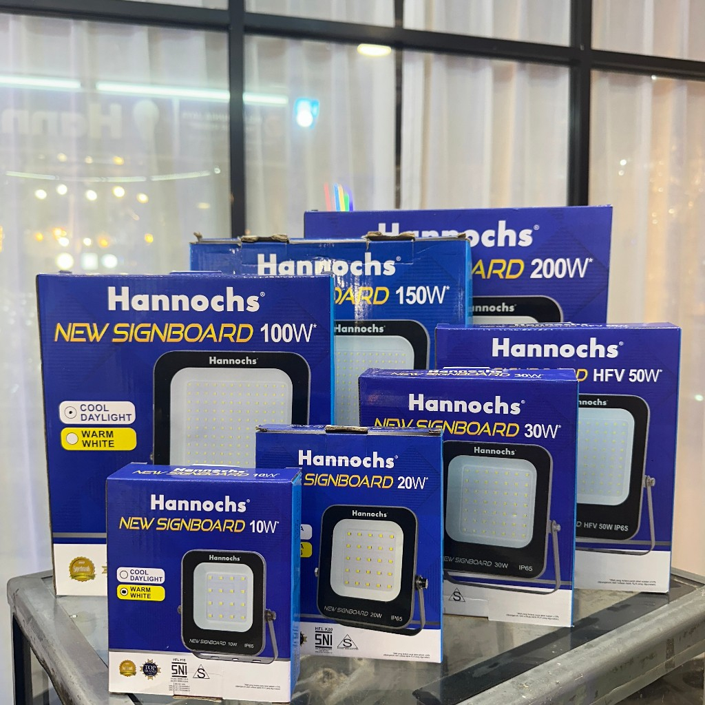 Jual Hannochs Lampu Sorot LED Flood Light New Signboard Model Vertikal ...