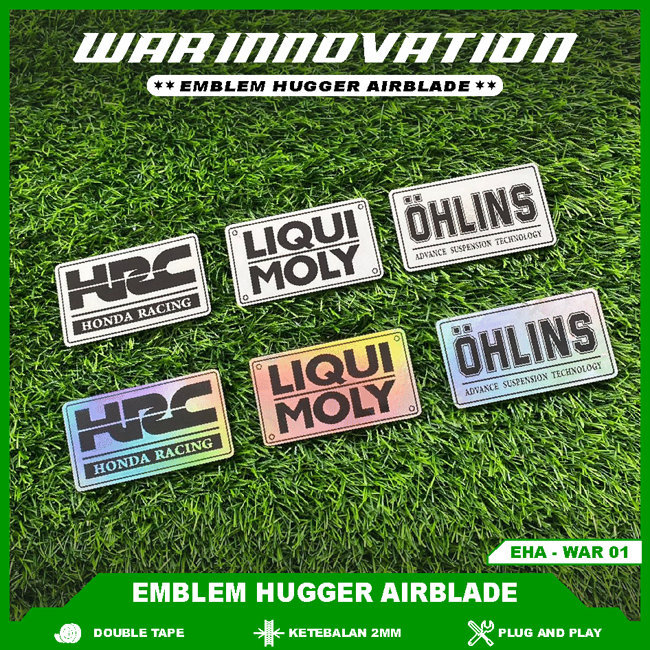 Jual (Bisa COD) Emblem Akrilik Hugger Airblade/Spakbord Kolong Vario ...