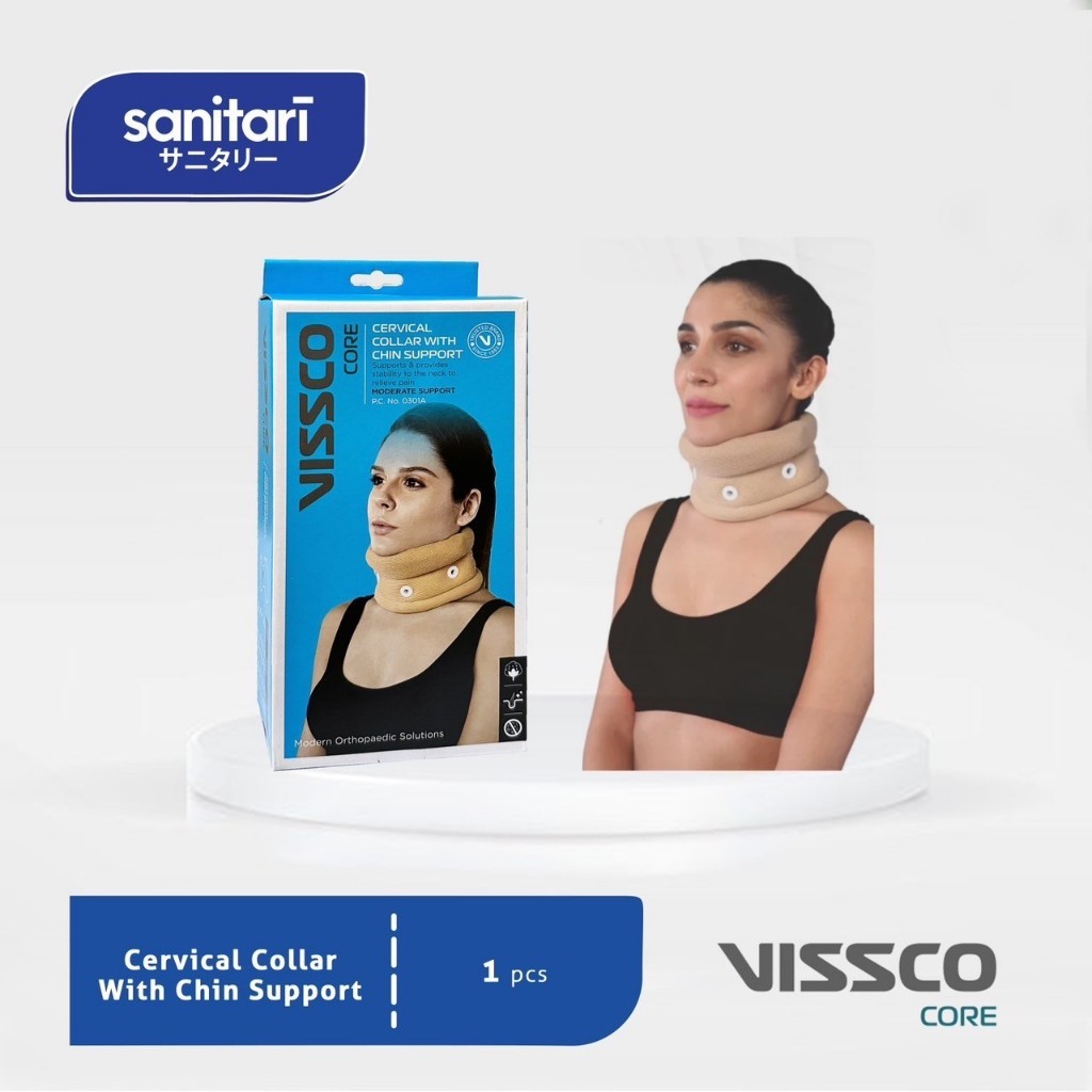 Jual Cervical Collar With Chin Support Neck Brace Alat Penyangga Leher ...