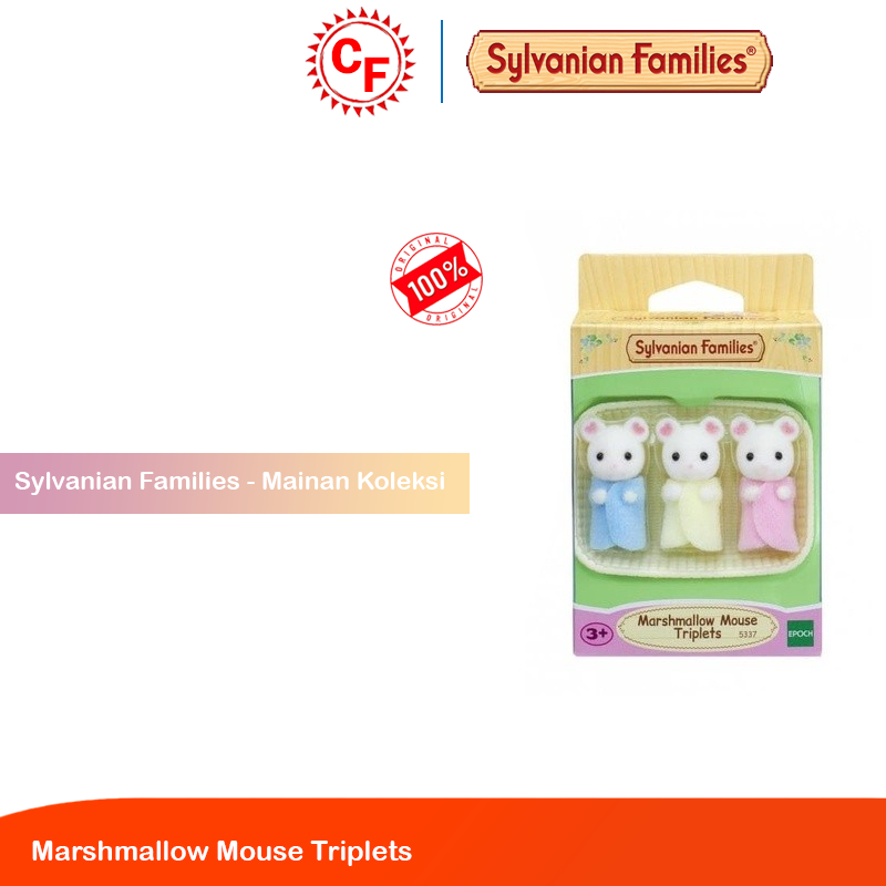 Jual SYLVANIAN FAMILIES ORIGINAL 5337 - MARSHMALLOW MOUSE TRIPLETS BABY ...