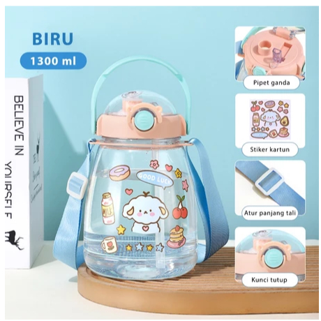 Jual Botol Minum Anak 1300ml Big Belly Cup Handle Children''s Cup ...