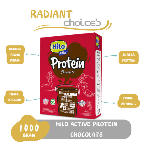 Jual HiLo Active Chocolate 1000g - Susu Dewasa Tinggi Kalsium Sumber ...